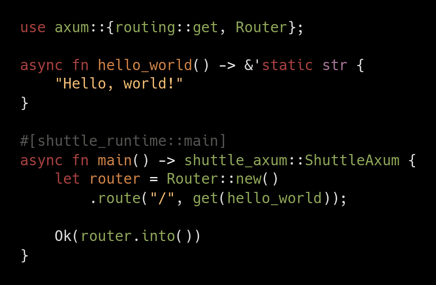Shuttle - Build Backends Fast