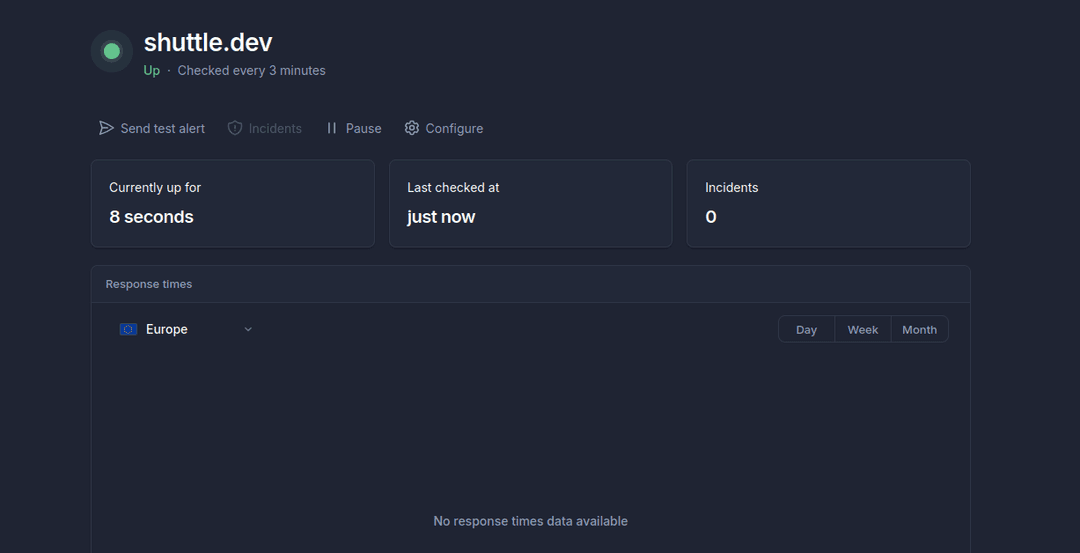 Setting up a Status Page with BetterStack | Shuttle