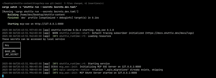How to Build and Deploy an SSE MCP Server with OAuth in Rust | Shuttle