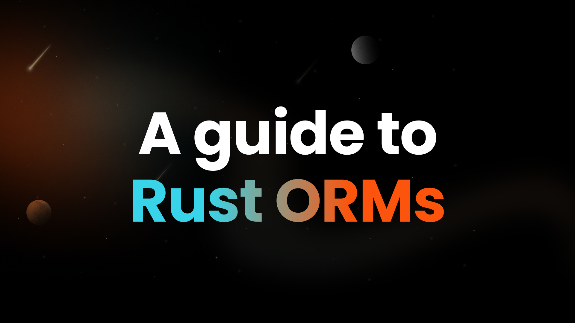 A Guide To Rust Orms In 2024 Shuttle 5798