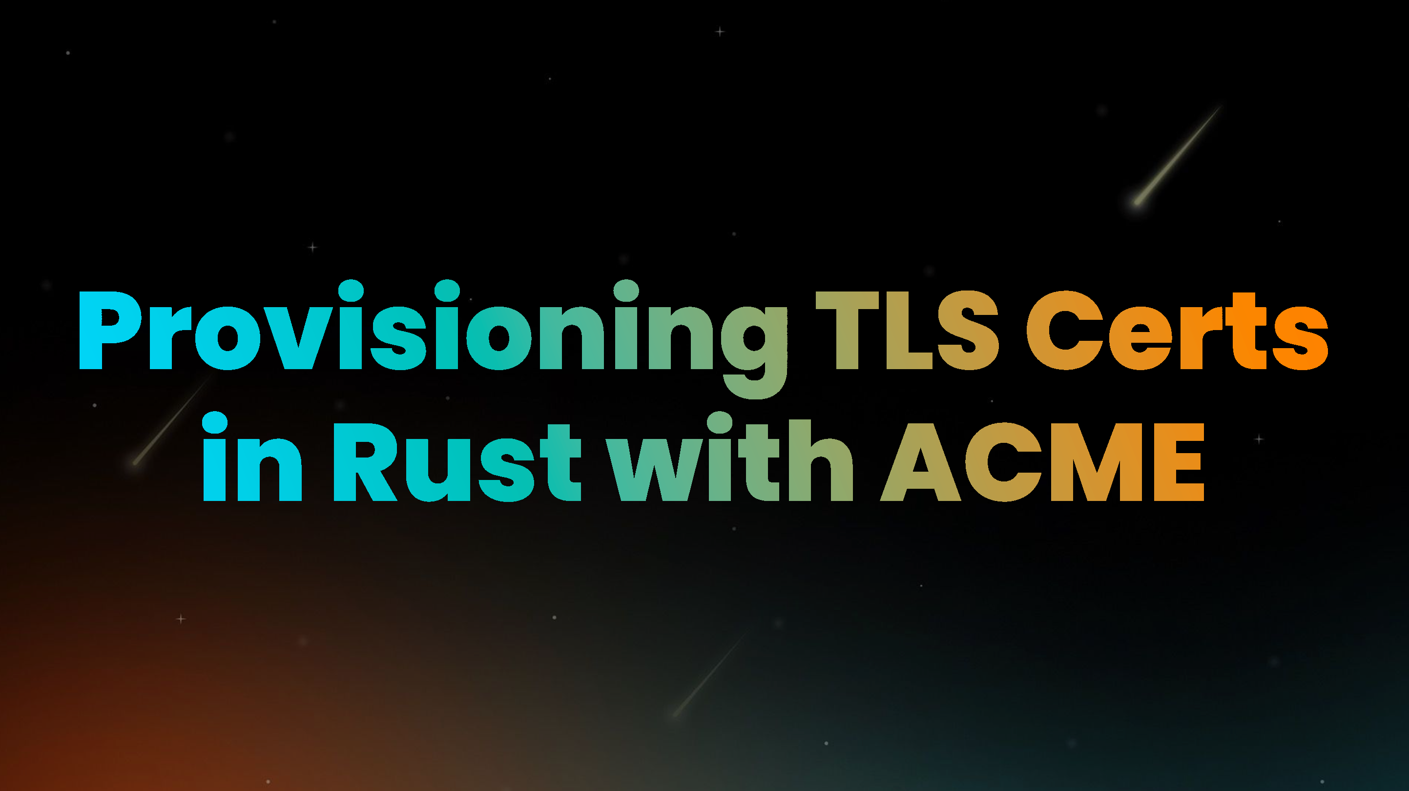 Provisioning Tls Certificates In Rust With Acme Shuttle